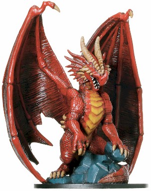Huge Red Dragon - Giants of Legend - D&D Miniatures