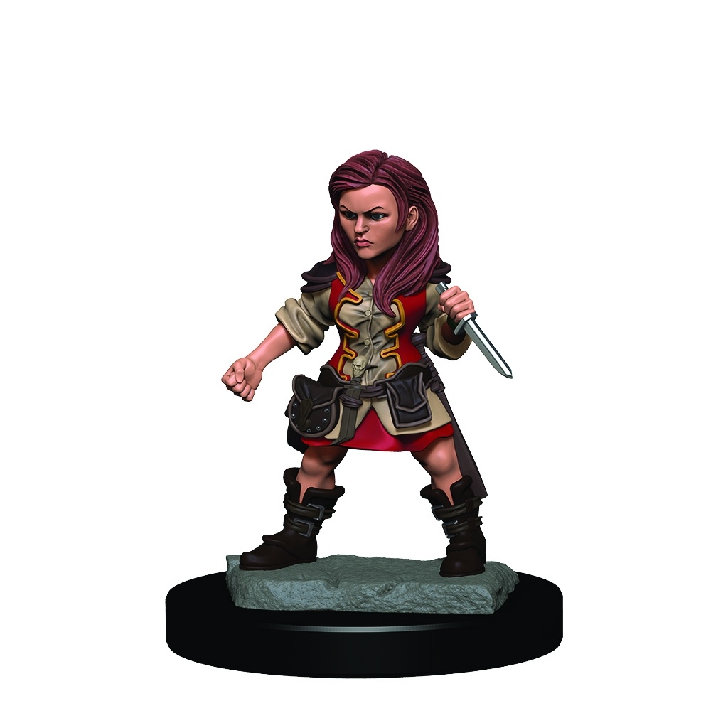 Halfling Female Rogue - Premium Figures - Icons of the Realms