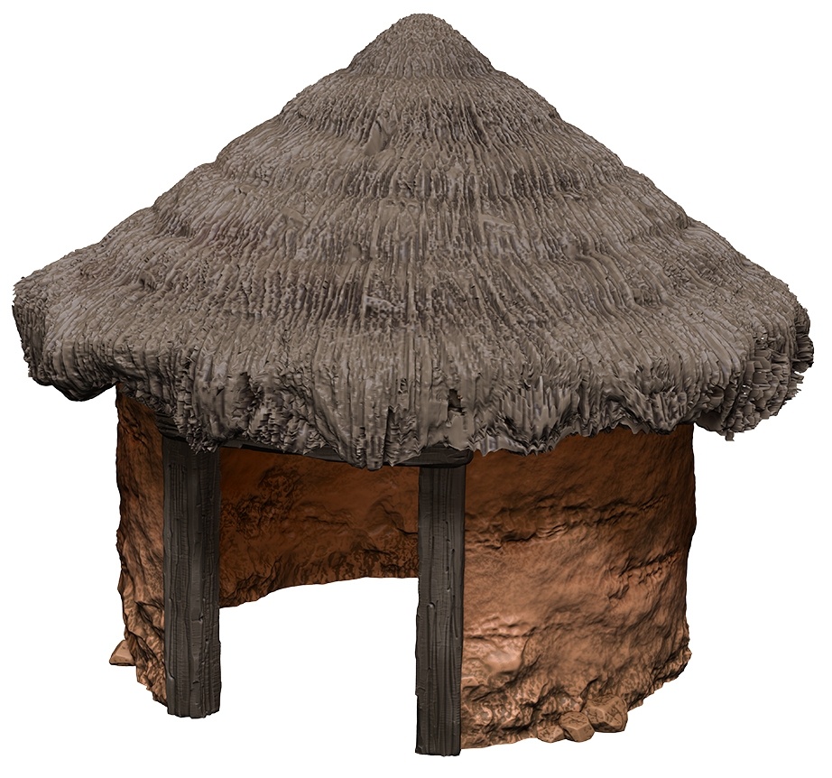 Shrine Keeper's Hut - 4D Settings: Jungle Shrine - Wizkids Fantasy Terrain
