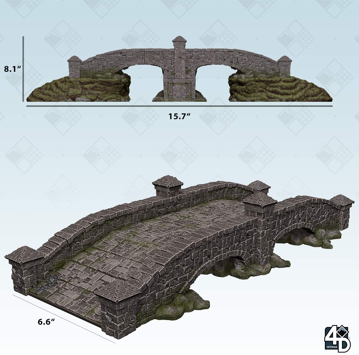 Stone Bridge - 4D Settings: Stone Bridge - Wizkids Fantasy Terrain