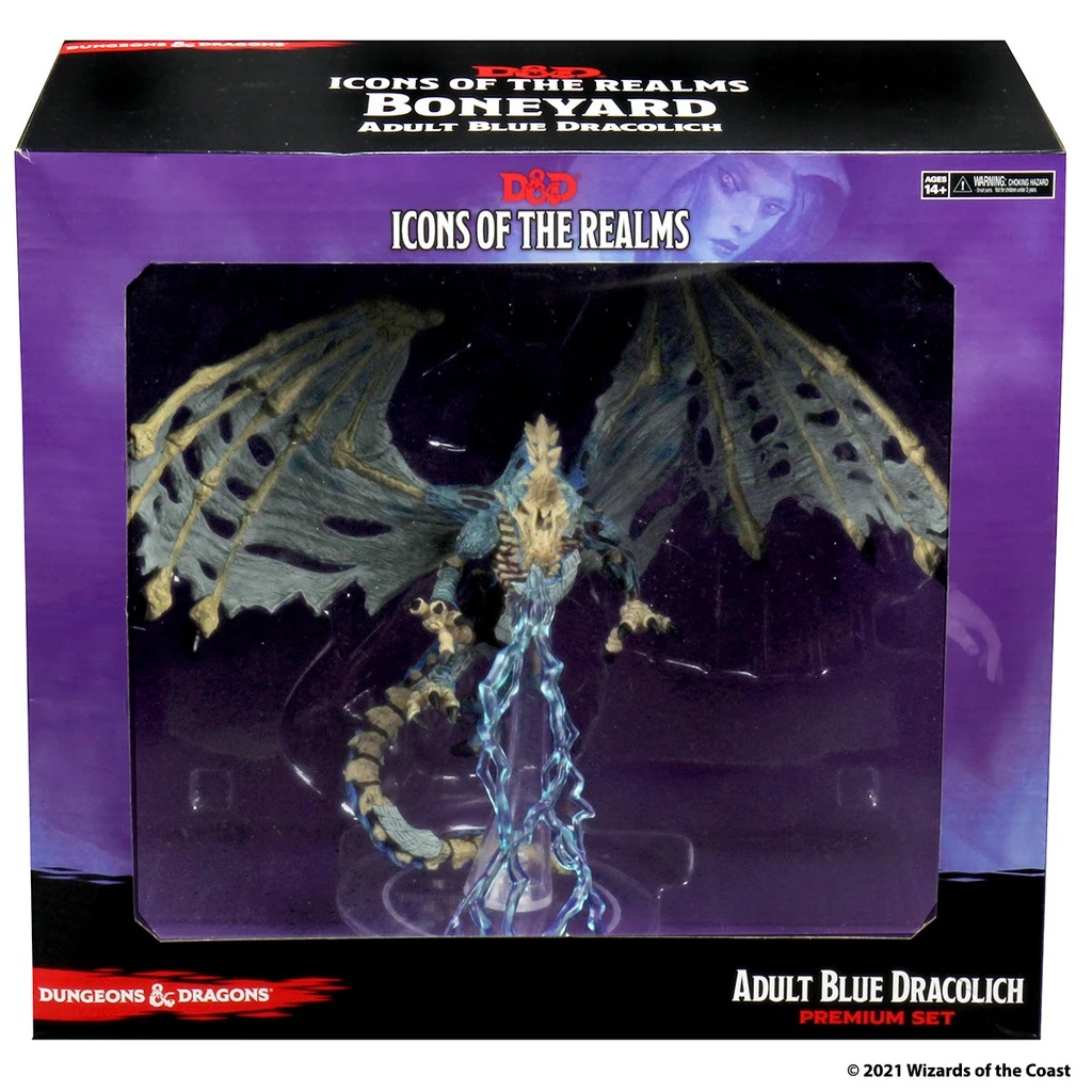 Blue Dracolich - Boneyard - Icons of the Realms