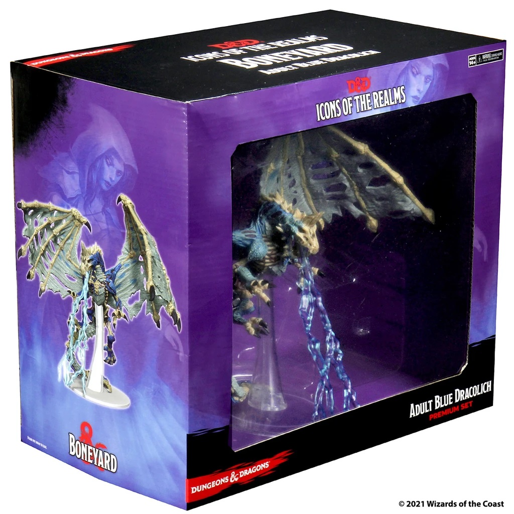 Blue Dracolich - Boneyard - Icons of the Realms