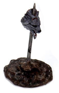 Wolf Head on Spike - 4D Settings: Stone Bridge - Wizkids Fantasy Terrain